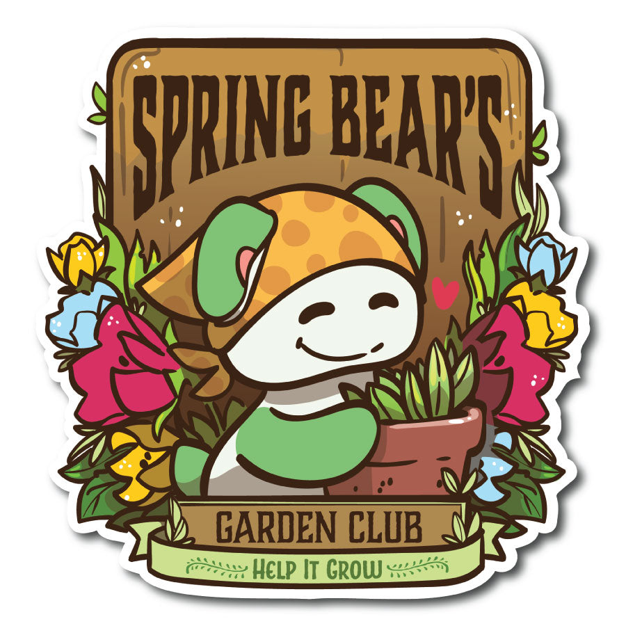 Spring Bear's Garden Club Vinyl Sticker – BeKyoot