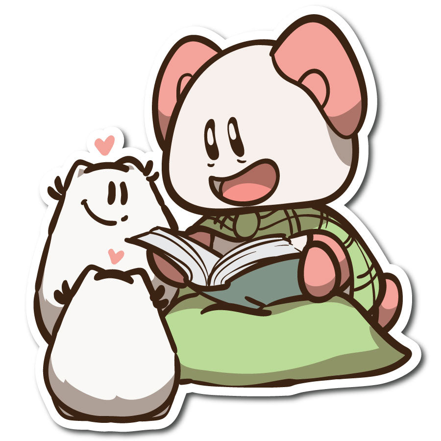 Storytime with GB Vinyl Sticker - Cute Cat Sticker – BeKyoot
