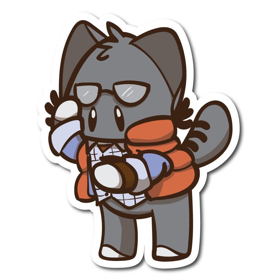 Tuxie McFur Vinyl Sticker - Cute Cat Sticker – BeKyoot