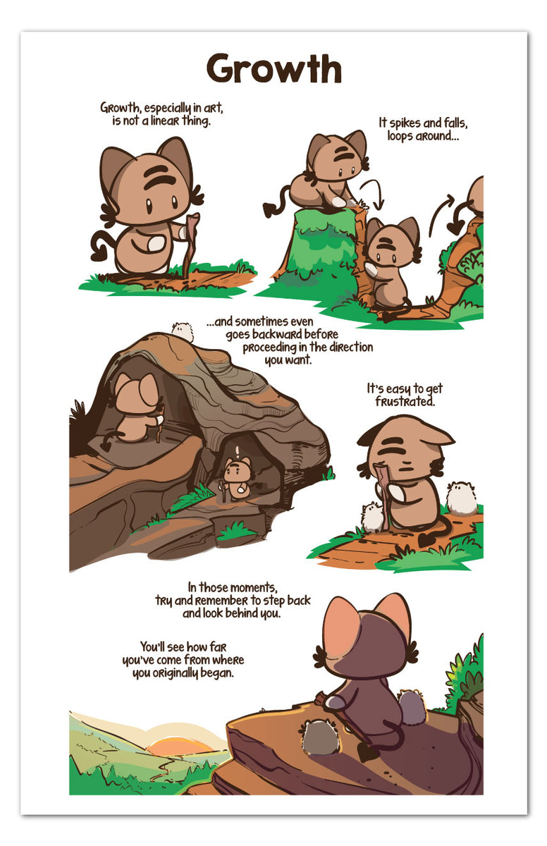 Growth | Funny Cute Comic Art Prints – BeKyoot