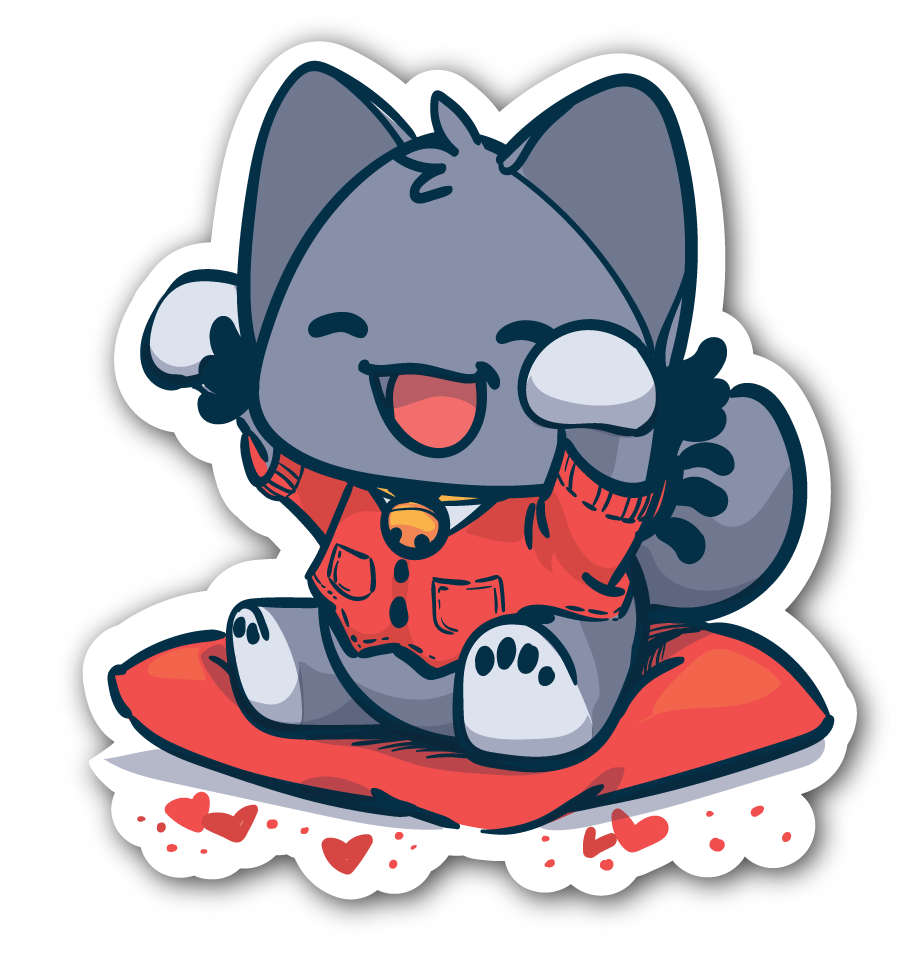 Lucky Tuxie Vinyl Sticker – BeKyoot